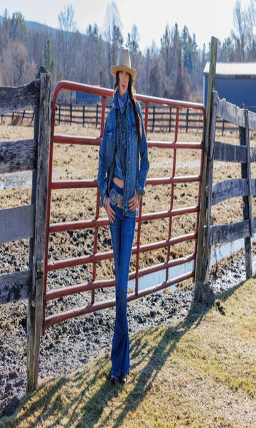 Tasha Polizzi - Michelle Jacket - Washed Blue – Cowgirl Kim